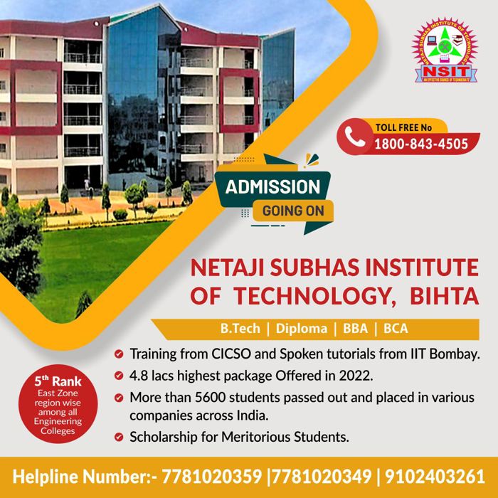 Best Engineering College in Bihar - NSIT